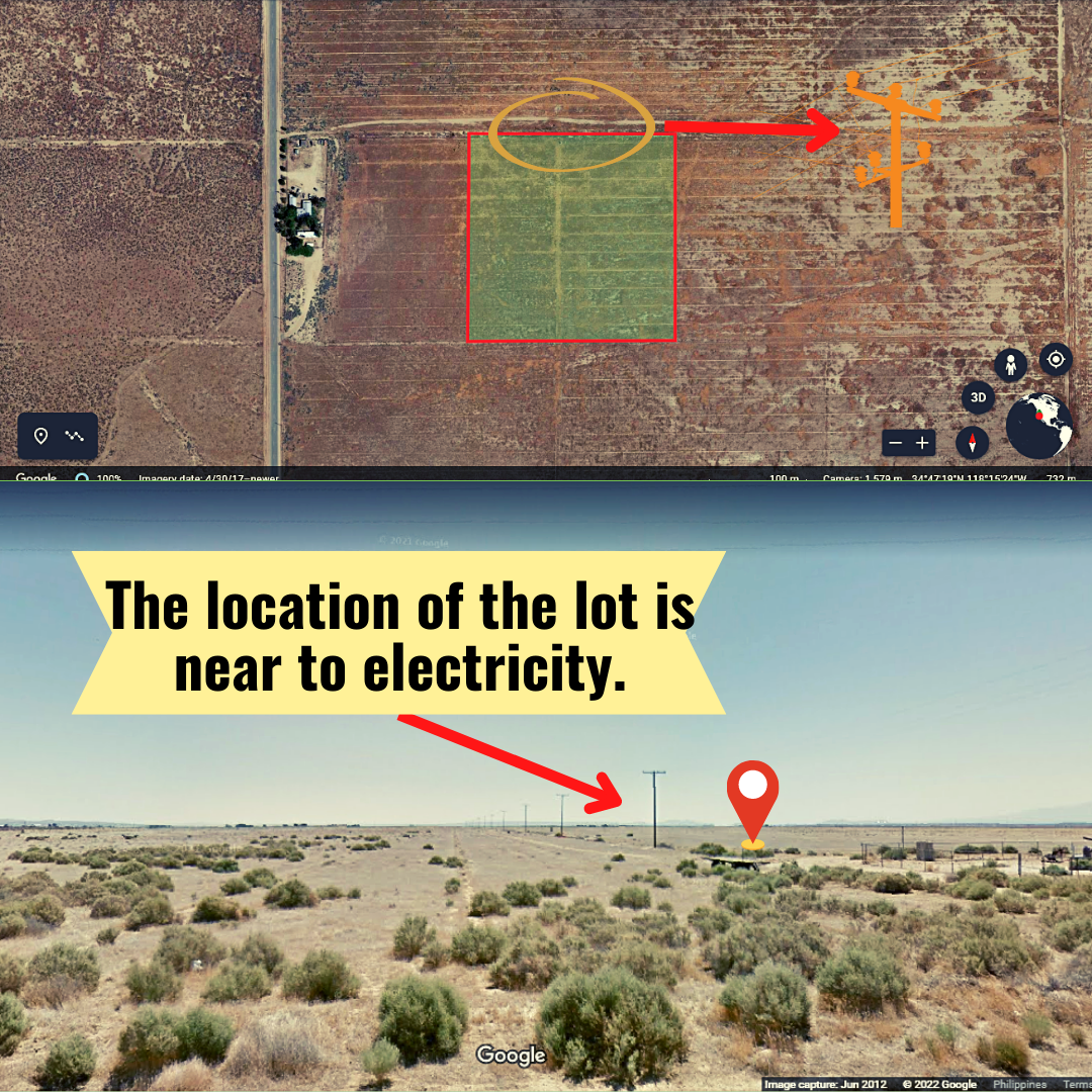 9.97 A LAND LOT LANCASTER, CA , WITH ELECTRICITY $94,000 70th str W and ...
